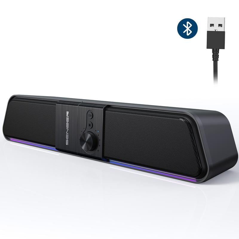 SENZER CS20 Computer Speakers - Pc Speakers with Stereo Sound, Flowing ...