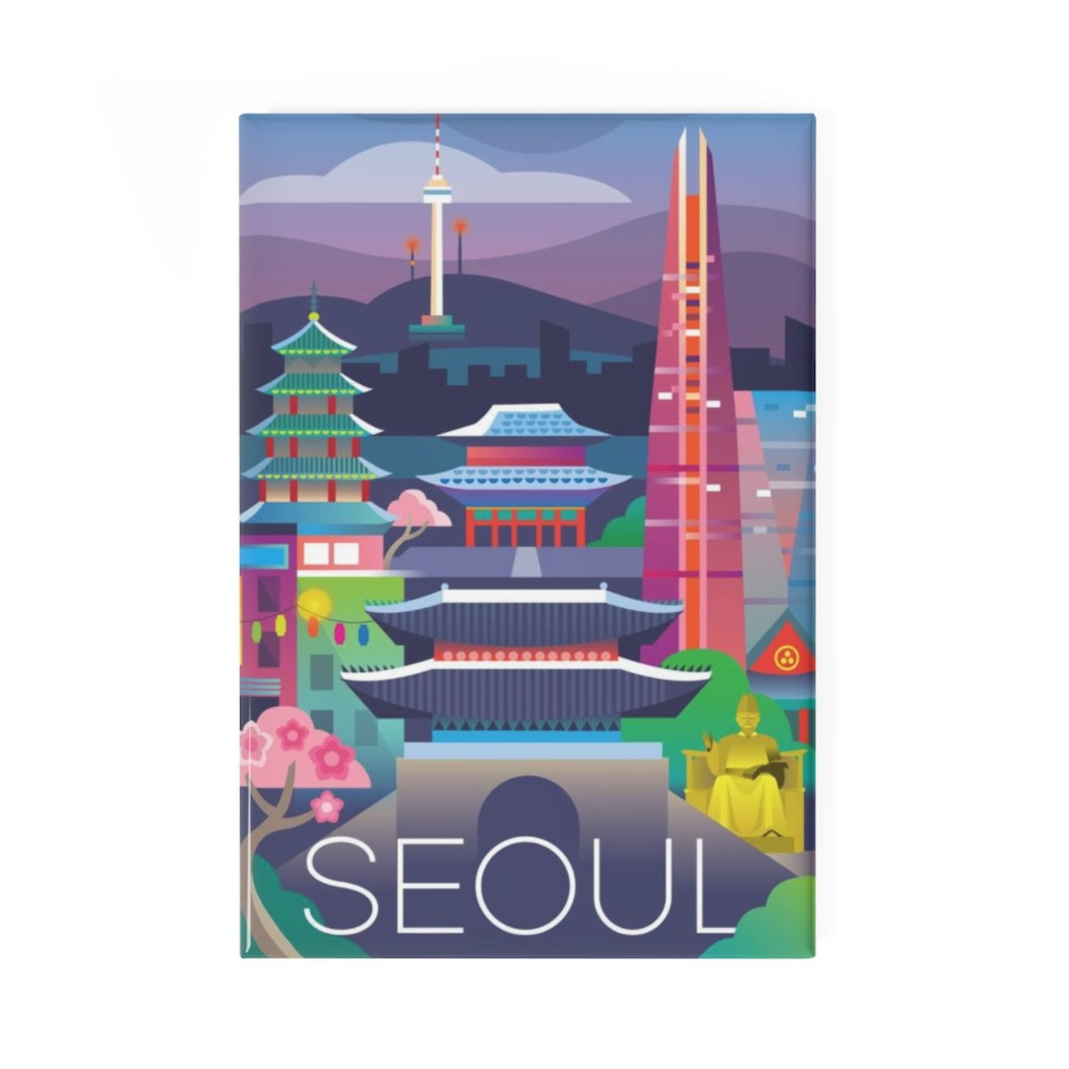 SEOUL REFRIGERATOR MAGNET - Walmart.com