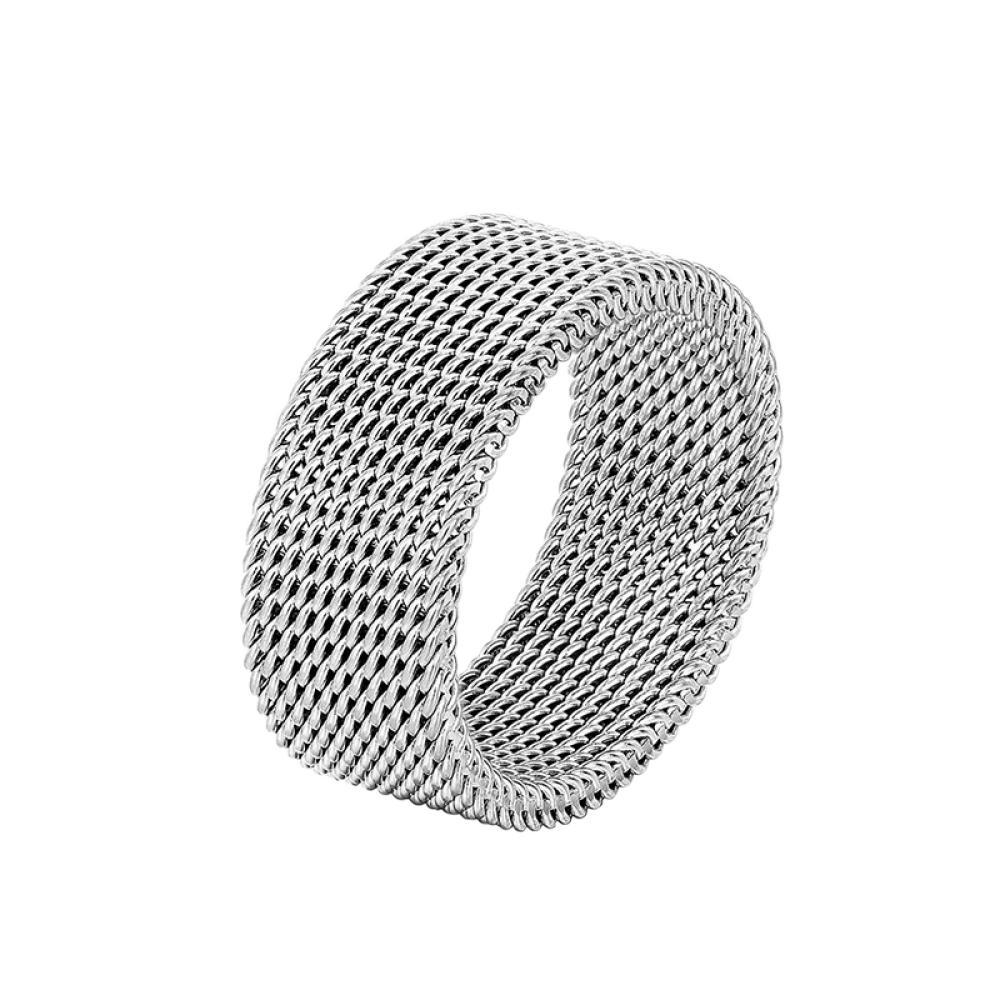 SEPARQI Mens Titanium Ring Wedding Band Woven Ring Minimalist Unisex ...