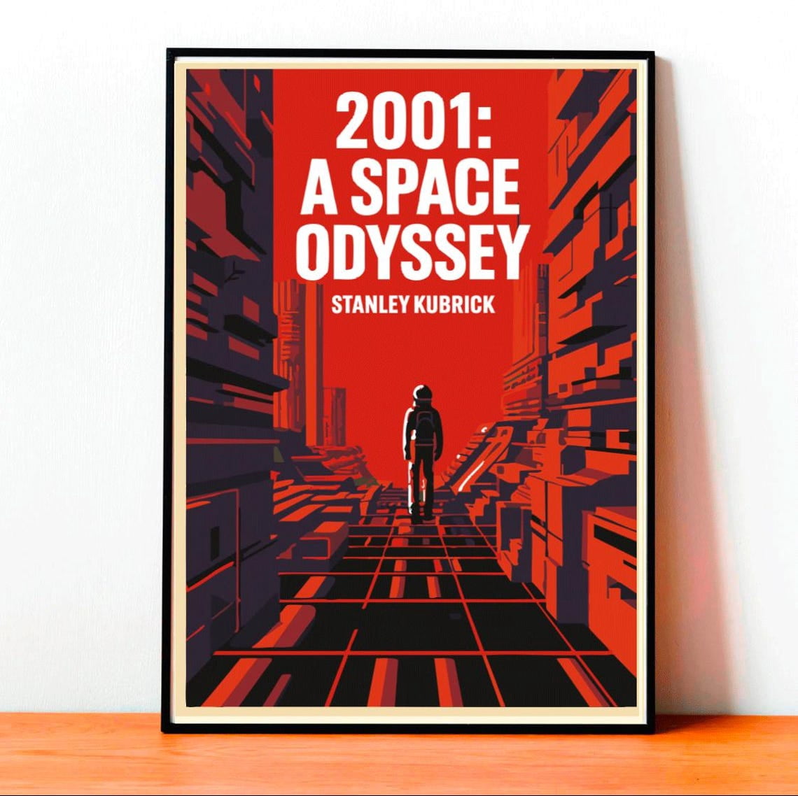 SEPT 2001: A Space Odyssey Poster, Kubrick Movie Art, Vintage Sci-Fi ...