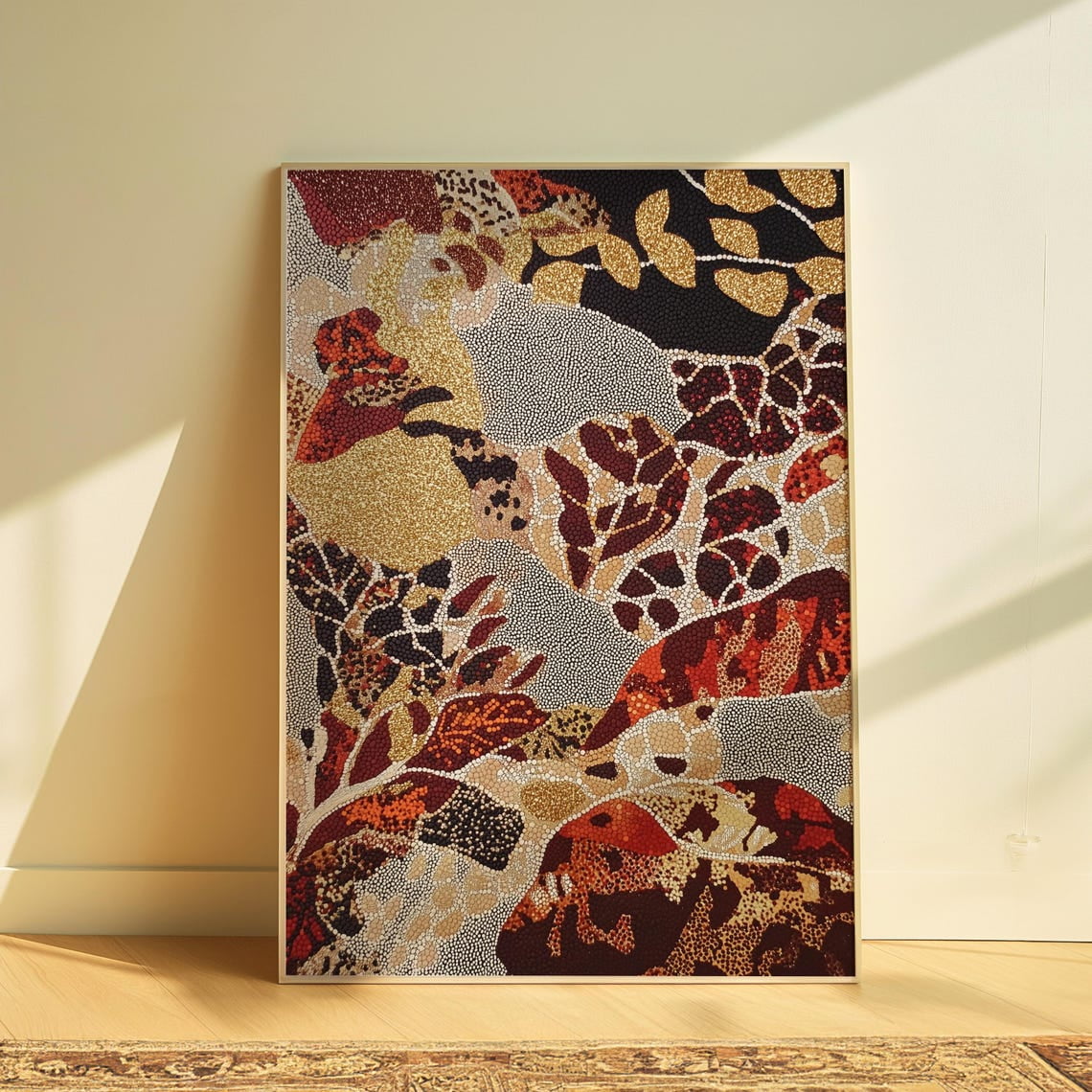 SEPT Aboriginal Dot Art Poster, Abstract Art, Abstract Painting ...