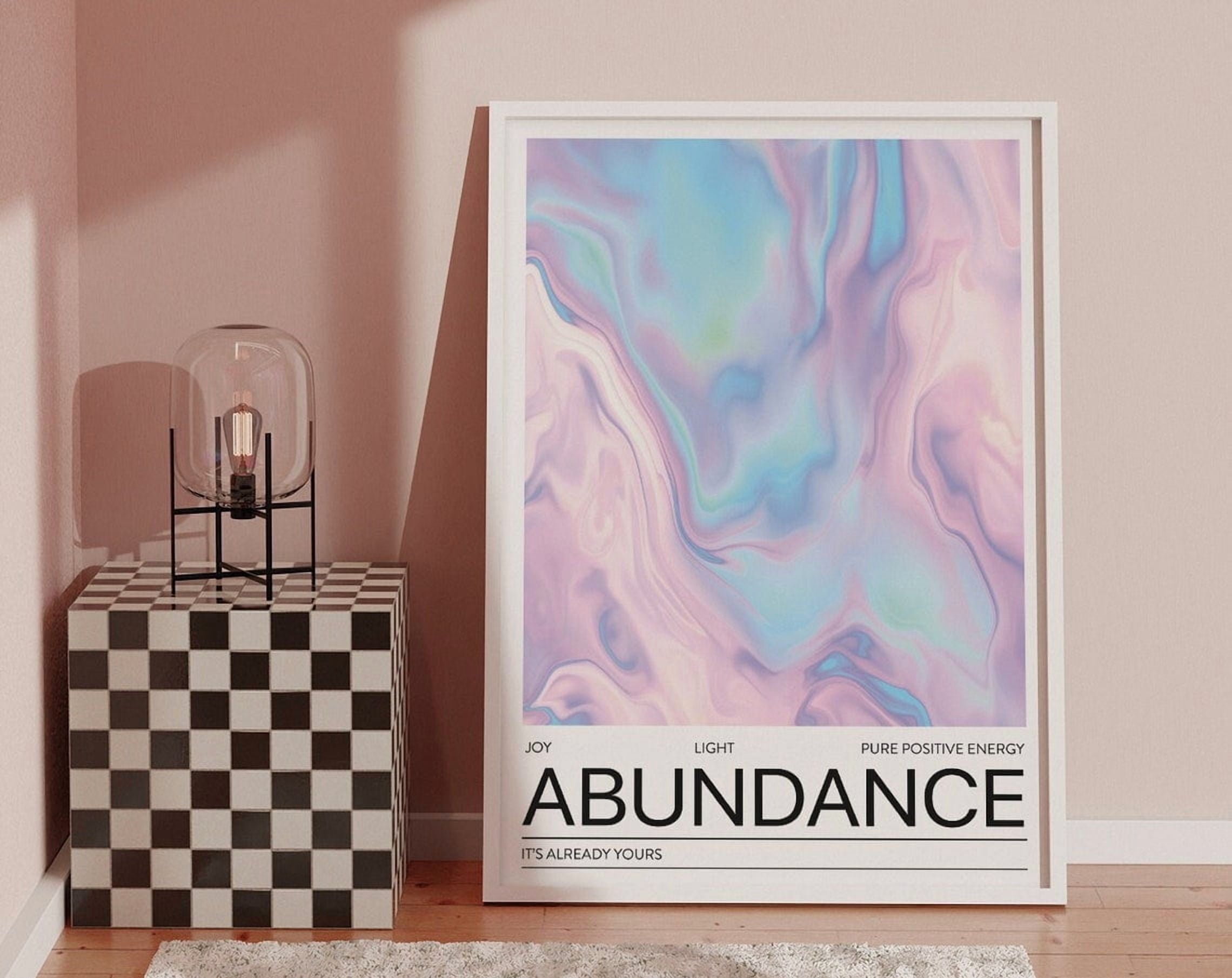 SEPT Abundance Affirmation Poster, Abstract Printable Wall Art ...