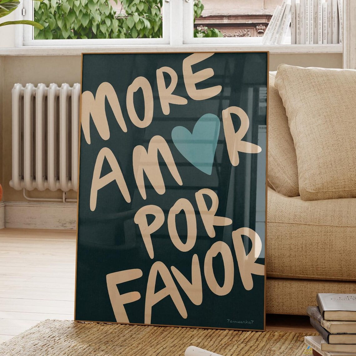 SEPT More Amor Por Favor Print - Uplifting Inspirational Wall Art ...