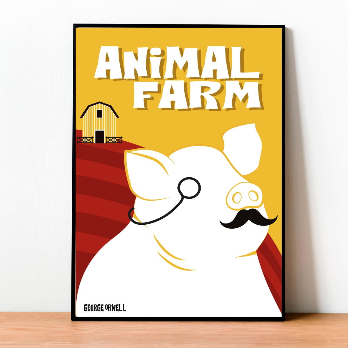 SEPT Animal Farm, Book Cover, Poster, George Orwell, Classic Novel ...