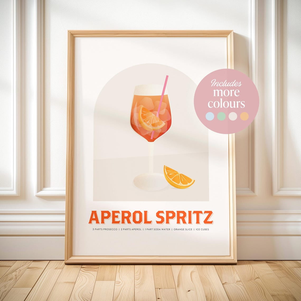 SEPT Aperol Spritz Cocktail Print Printable Aperol Spritz Poster ...