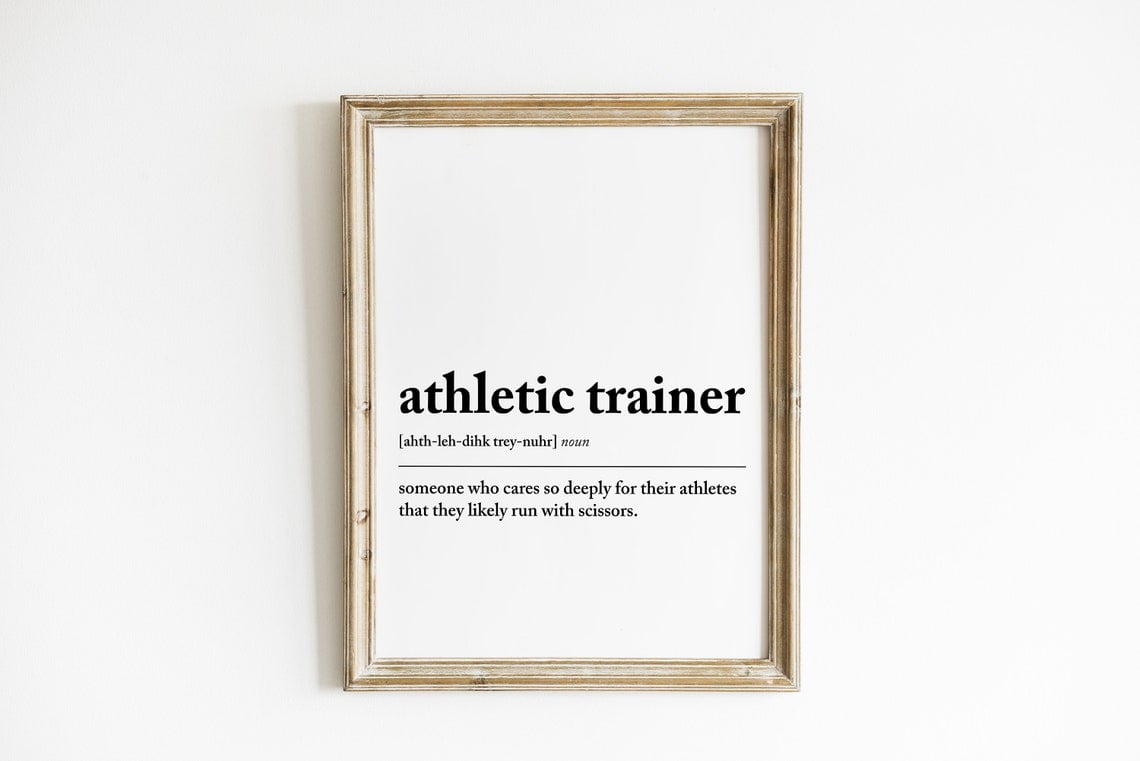 SEPT Athletic Trainer Wall Art, Athletic Trainer Gift Idea, Athletic ...