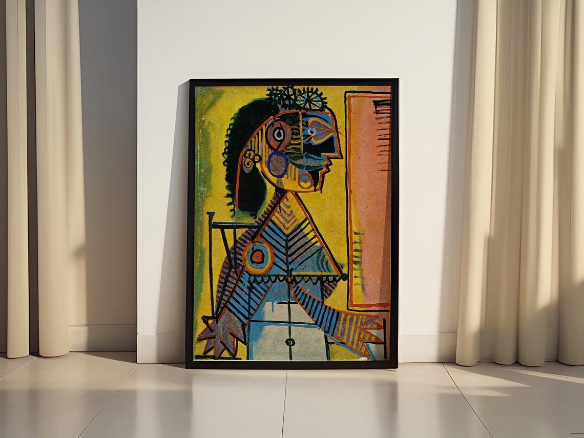 SEPT Avangarde Popular Poster, Cubisme Art Painting By Famous Artist ...