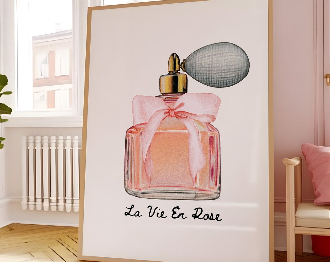 SEPT Balletcore Wall Art Coquette Room Decor Wall Art La Vie En Rose ...