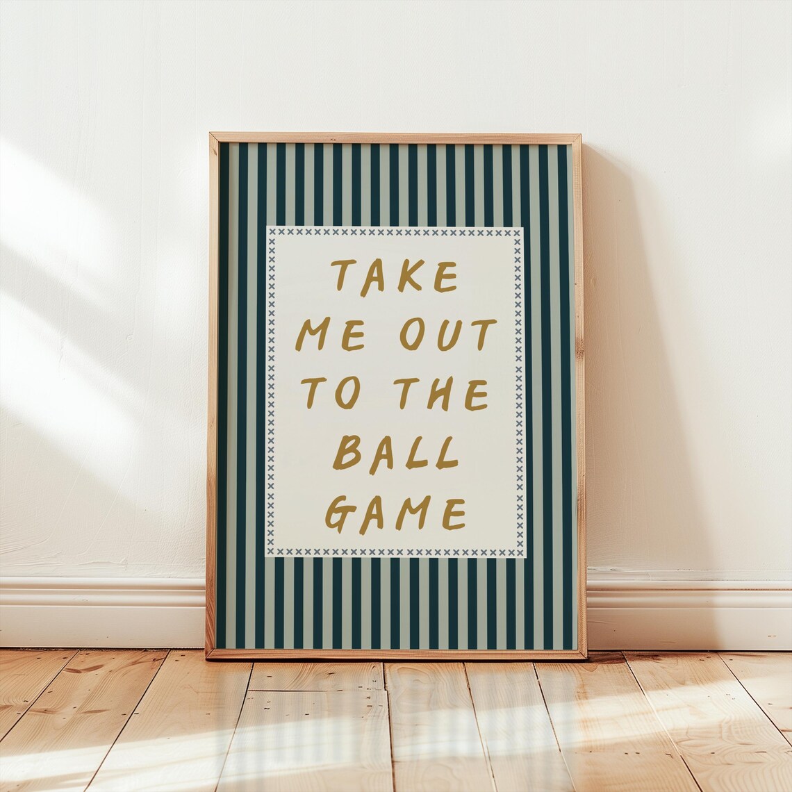SEPT Baseball Digital Print Take Me Out To The Ballgame Wall Art Baby ...