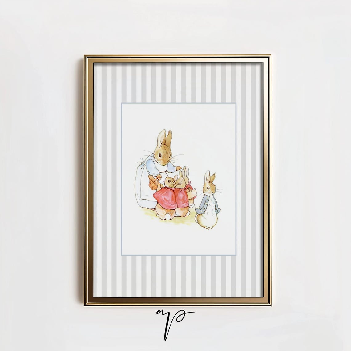 SEPT Beatrix Potter Bunny Art Print, Peter Rabbit Nursery Print ...