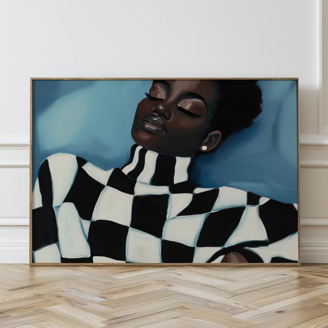 SEPT Black Woman Sleeping Art, Black Woman Art, Black Art Prints ...