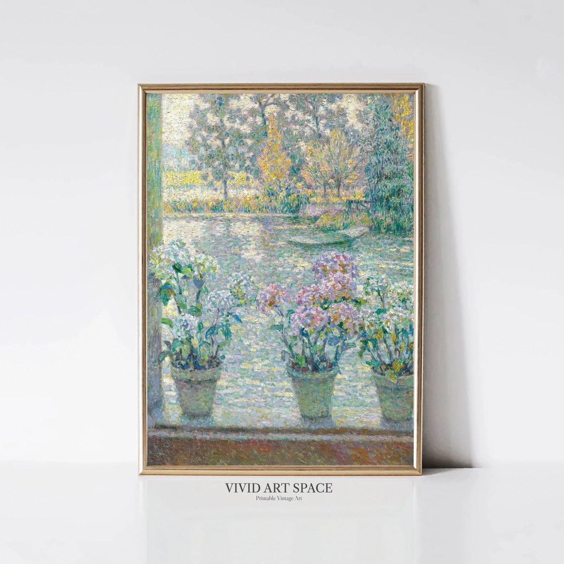 SEPT Blooming Hydrangeas French Impressionist Landscape Painting ...