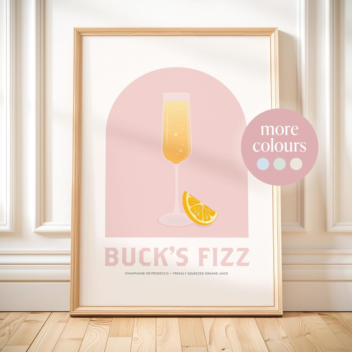SEPT Buck'S Fizz Cocktail Print Retro Cocktail Print Kitchen Printable ...