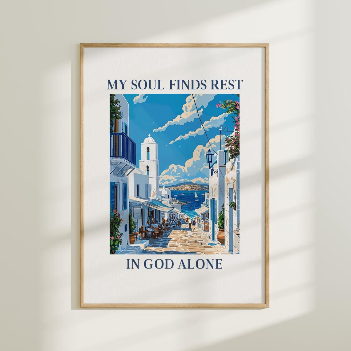 SEPT Christian Quote Art Christian Wall Decor Gift Mediterranean Wall ...