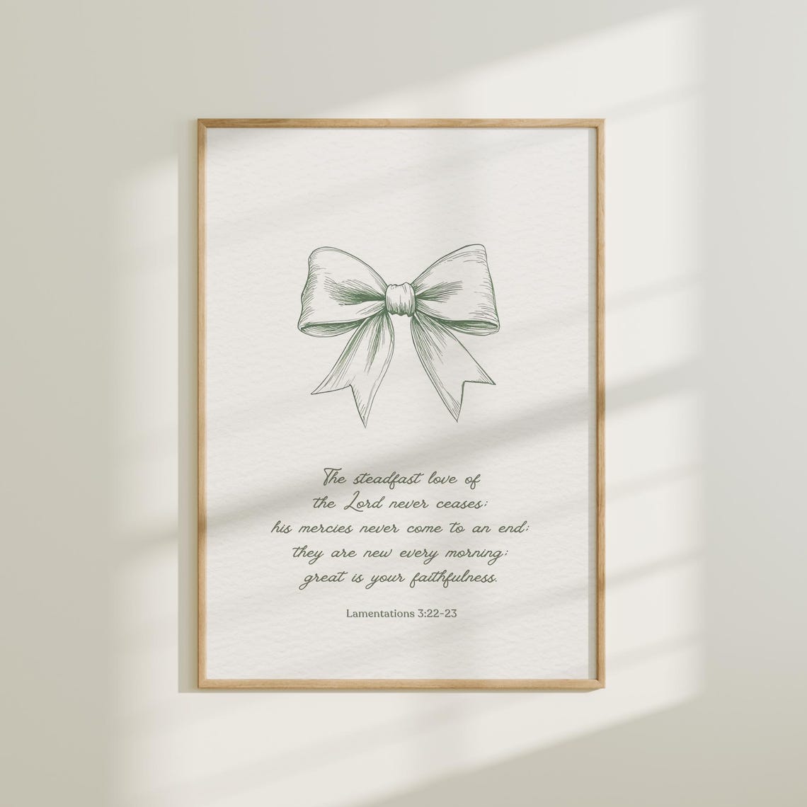 SEPT Christian Wall Art Coquette Room Decor Sage Green Wall Art ...