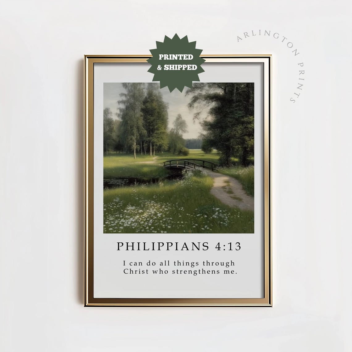 SEPT Christian Wall Art Philippians 4 13, Vintage Bible Verse Christian ...