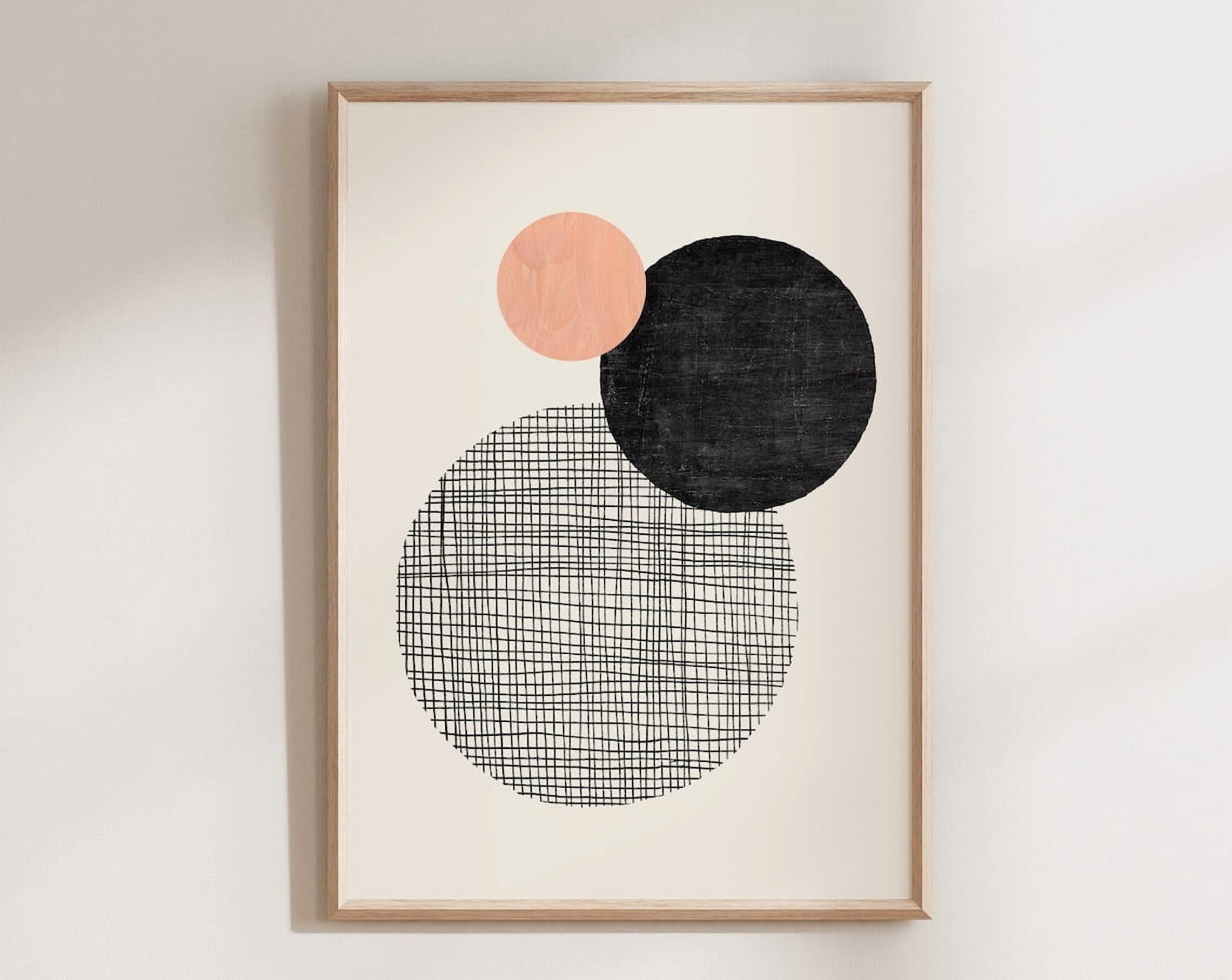 SEPT Circles Digital Print, Mid Century Modern Printable Wall Art ...