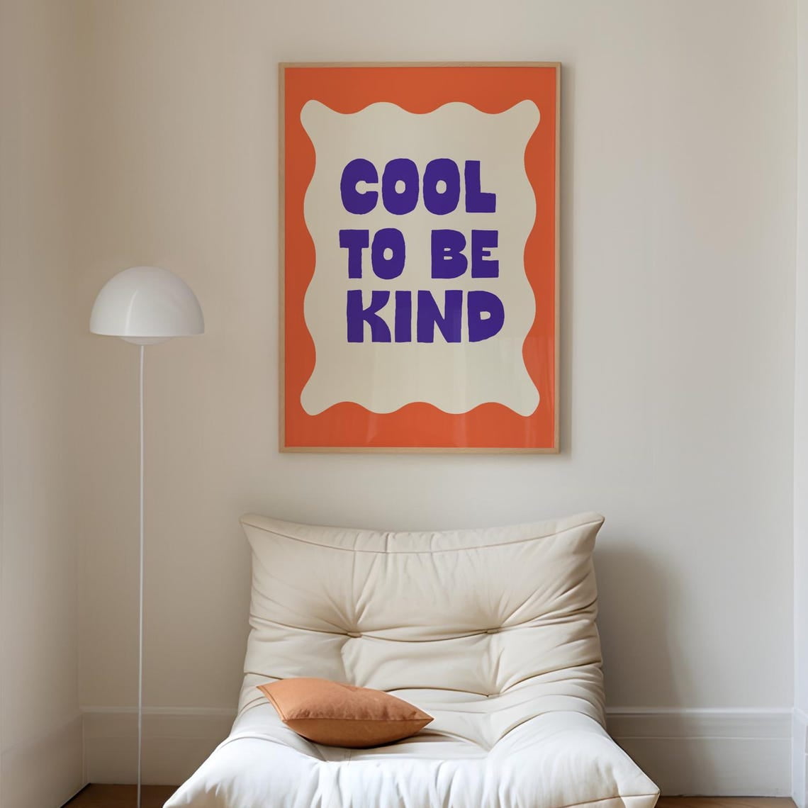 SEPT Cool To Be Kind Poster, Colorful Retro Positive Wall Art, Feel ...
