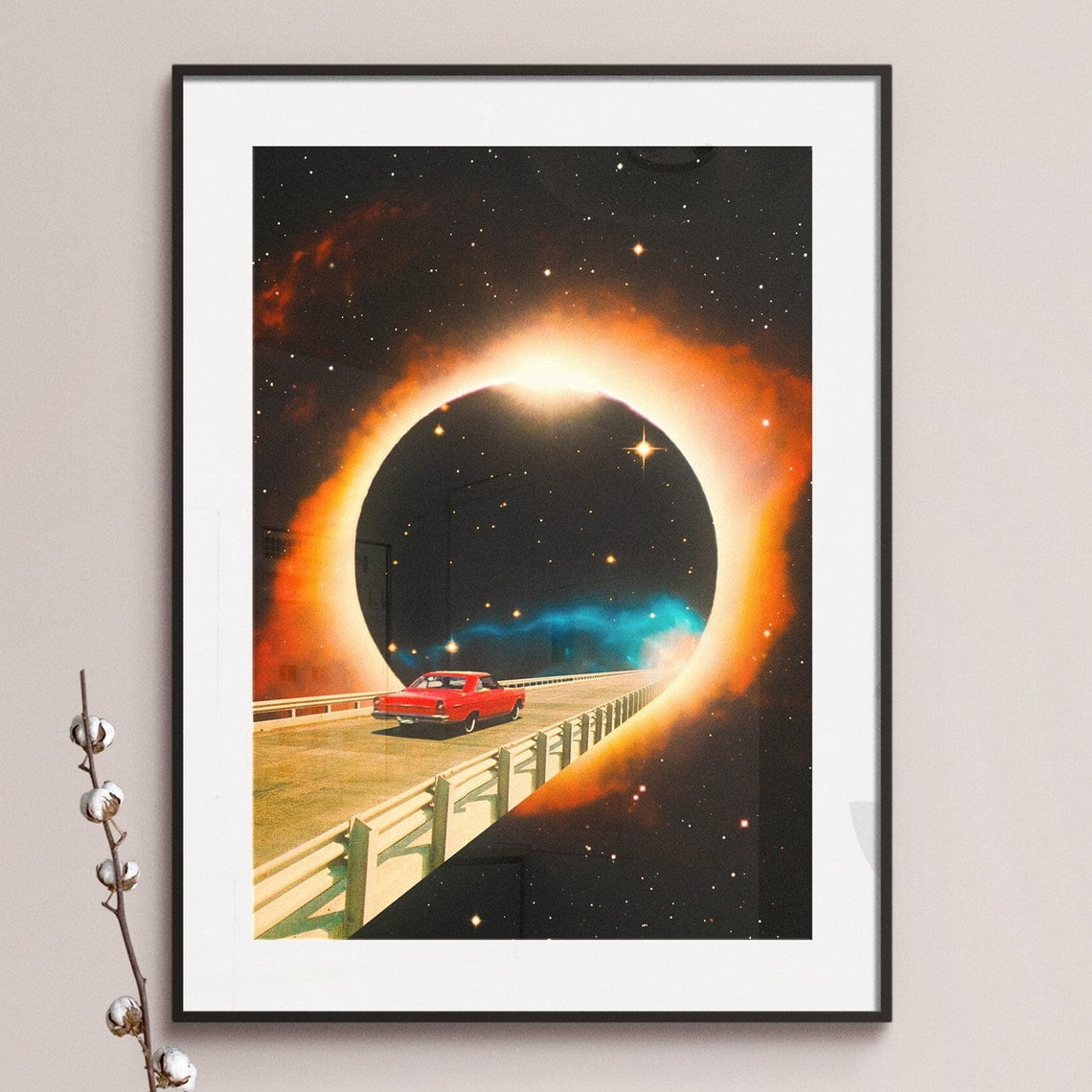 SEPT Cosmic Highway Retro Futurism Space Art Vintage Collage Art Sci-Fi ...