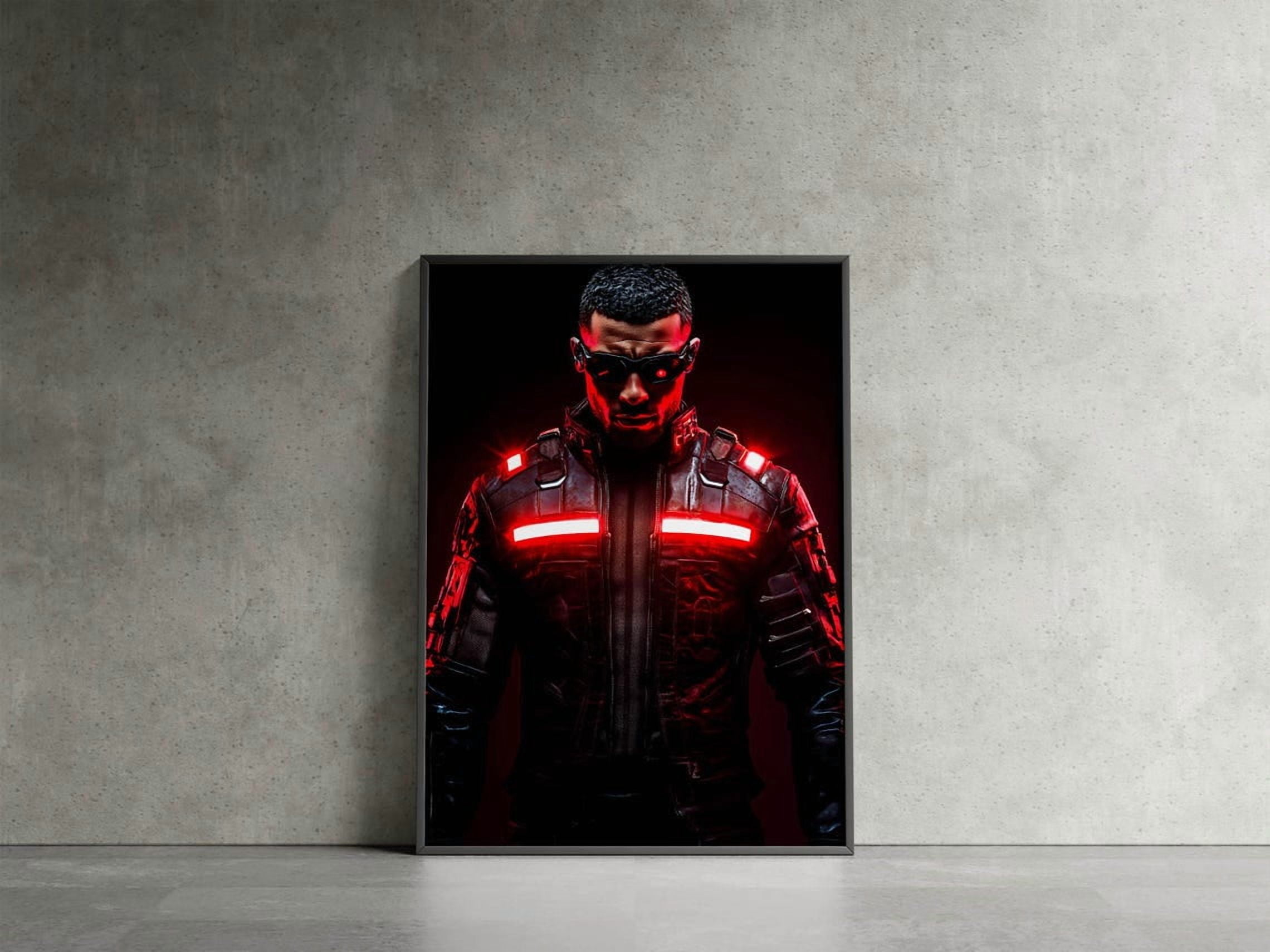 SEPT Cyberpunk Poster, Dark Aesthetic Portrait Print, Futuristic ...