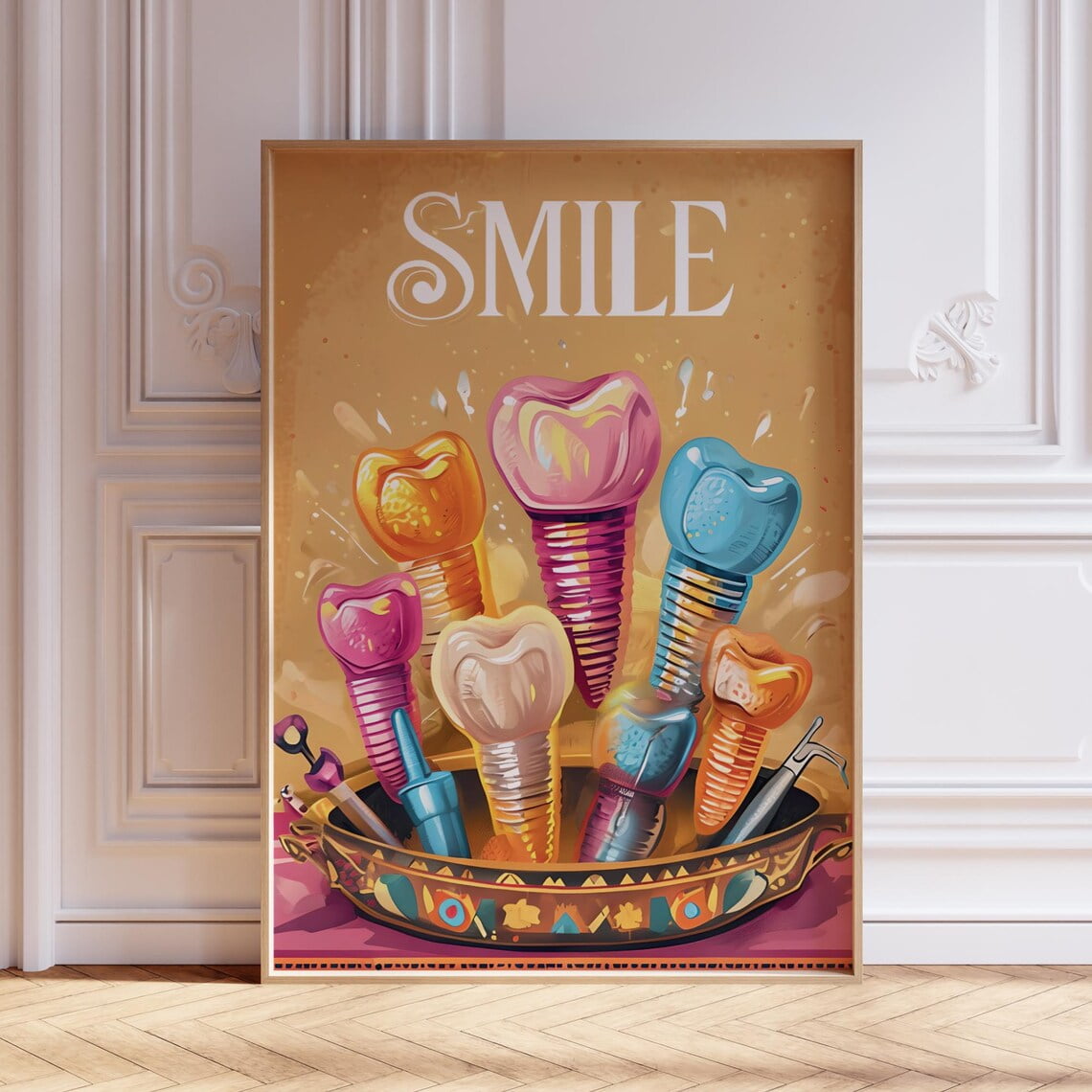 SEPT Dental Implant Wall Art, Printable Posters For Orthodontist Clinic ...