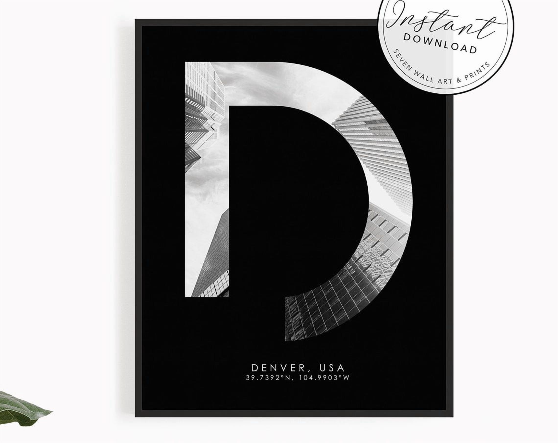 SEPT Denver Print Denver, Colorado Travel Print Denver Coordinates ...