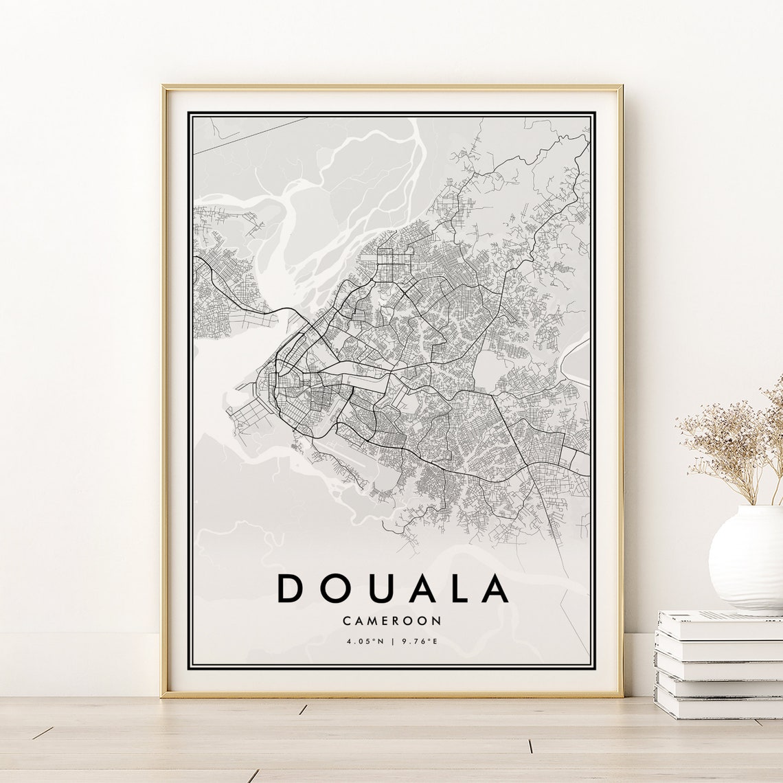 SEPT Douala Cameroon City Map, Town Map, Gifts For Him, Gift Map ...