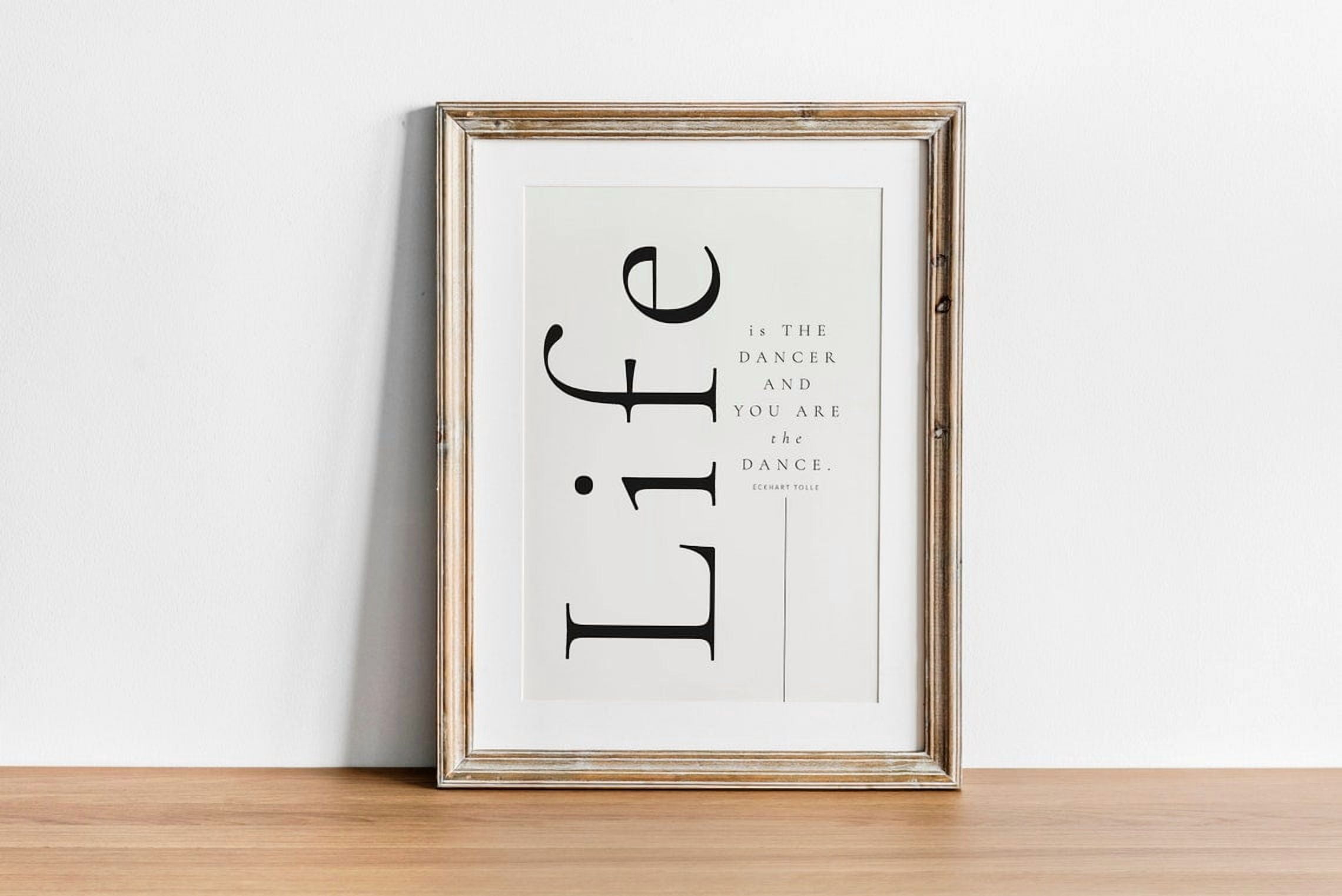 SEPT Eckhart Tolle Quote, Life Is The Dancer And You Are The Dance ...