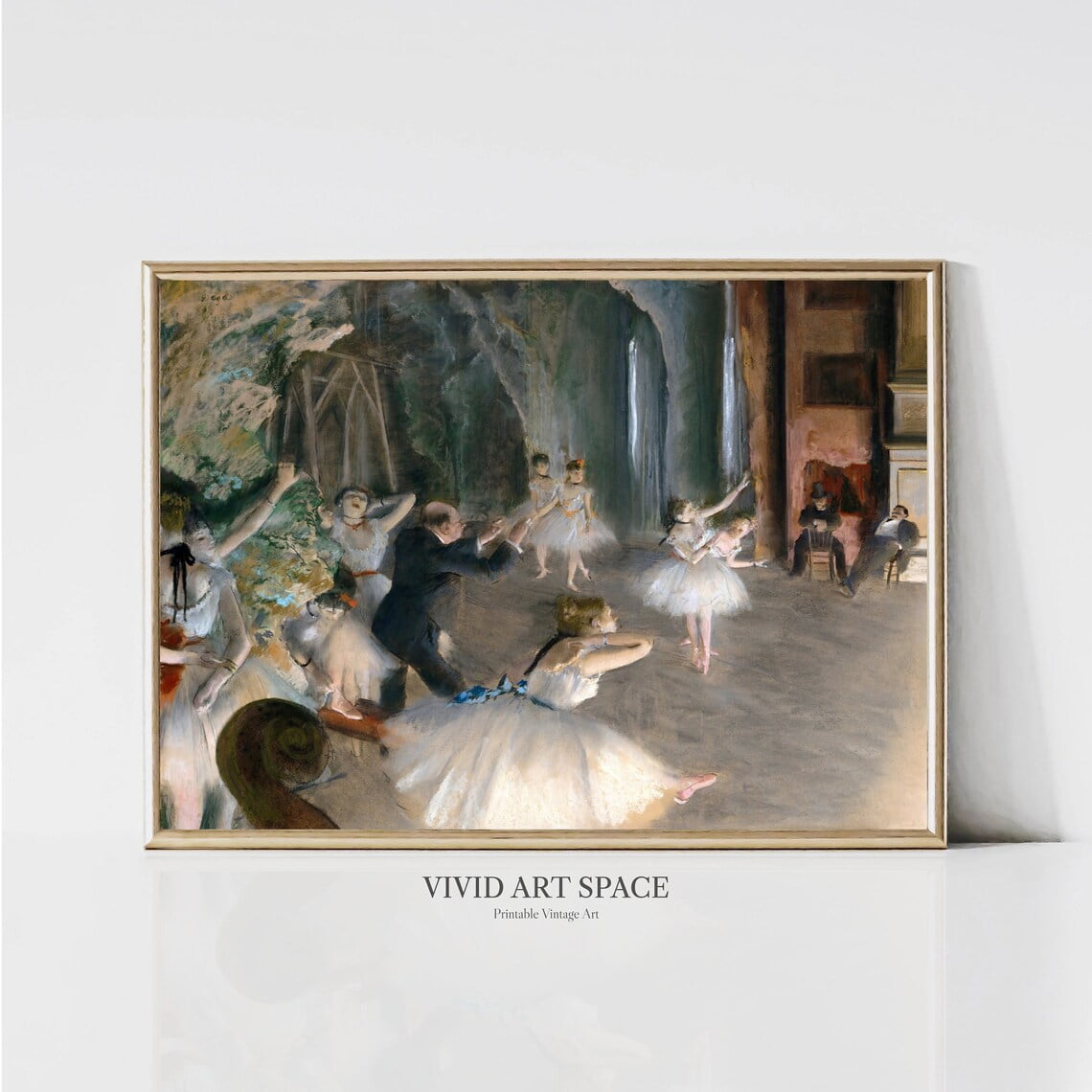 SEPT Edgar Degas Ballet Rehearsal Onstage Impressionist Ballerina ...