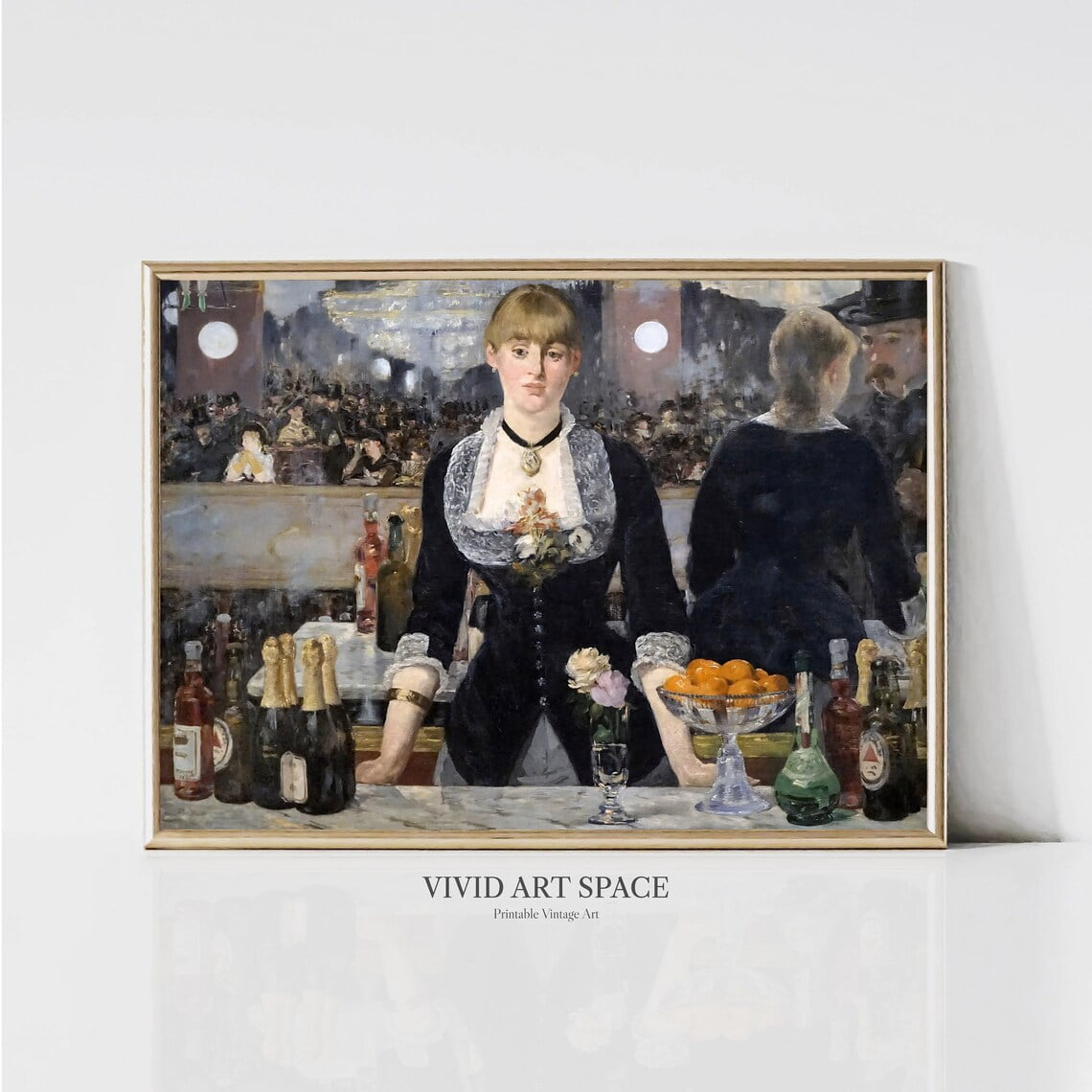 SEPT Edouard Manet Bar At Folies-Bergère Impressionist Woman Portrait ...