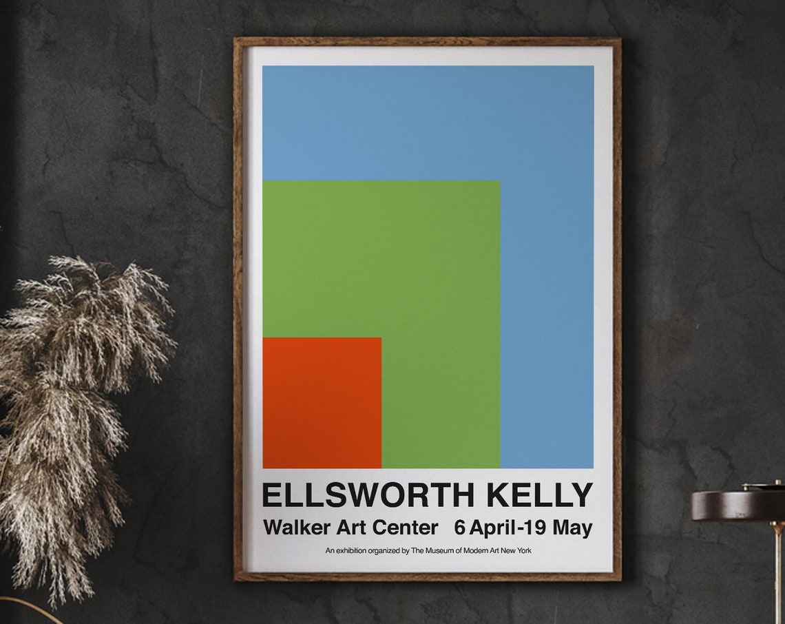 SEPT Ellsworth Kelly Geometric Poster, Museum Of Modern Art New York ...