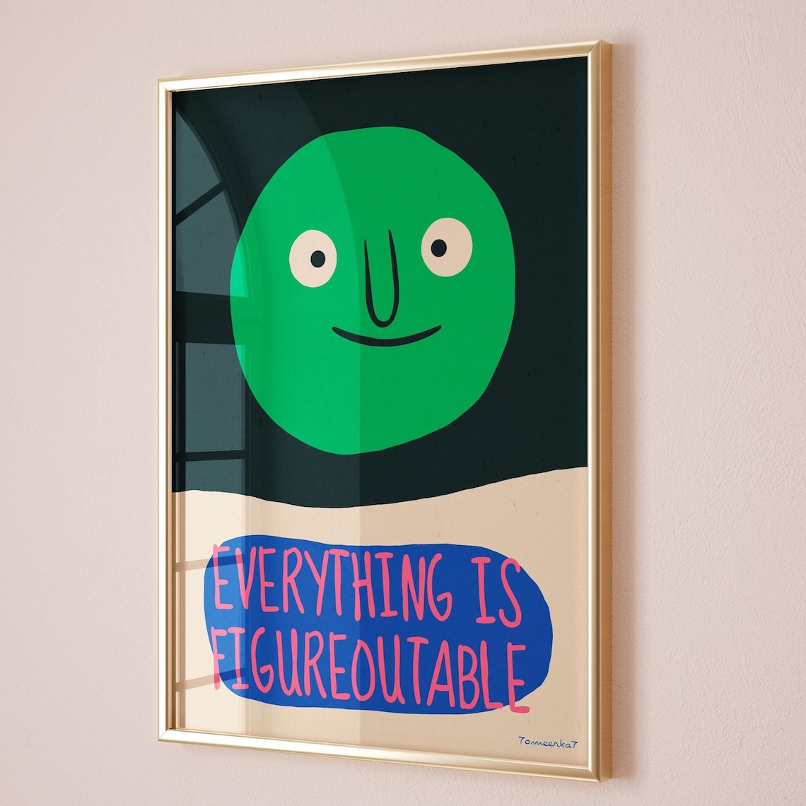 SEPT Everything Is Figureoutable Funky Wall Art - Uplifting Quote ...