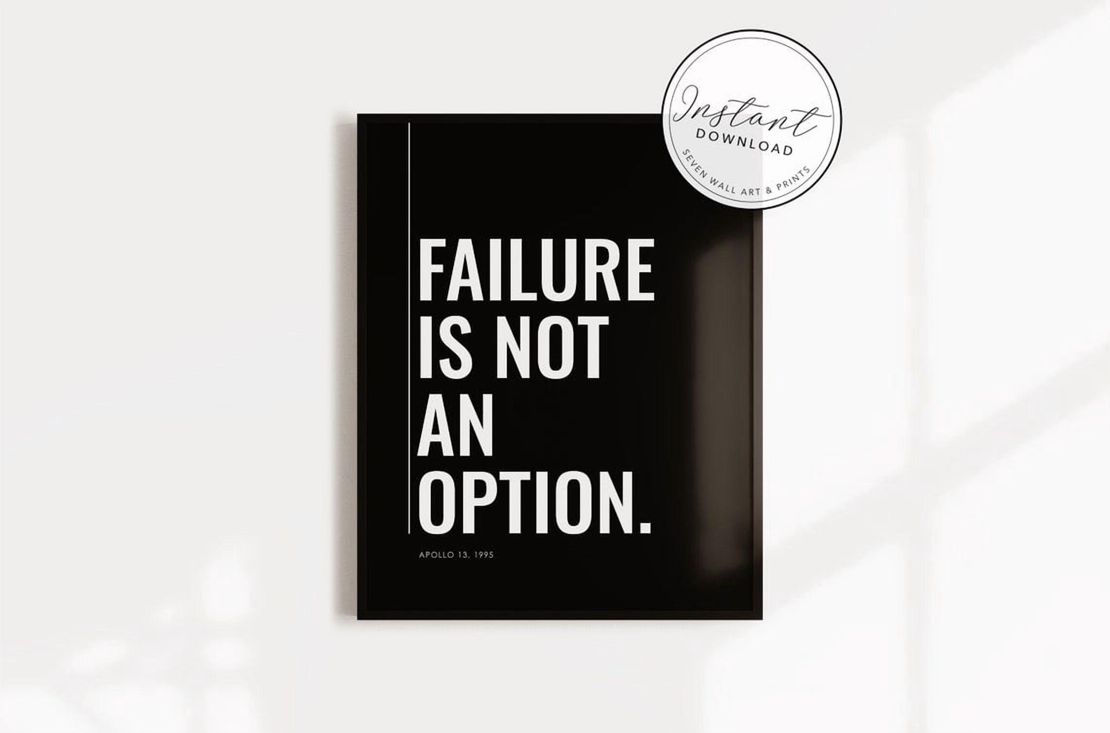 SEPT Failure Is Not An Option Apollo 13 Moon Landing Classic Film Movie ...