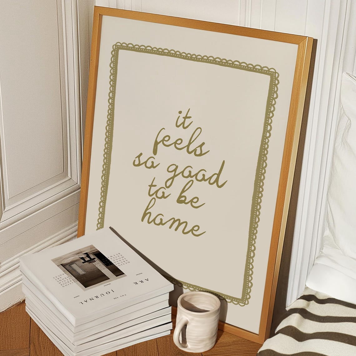 SEPT It Feels So Good To Be Home Print, Cute Above Bed Wall Art, Home ...