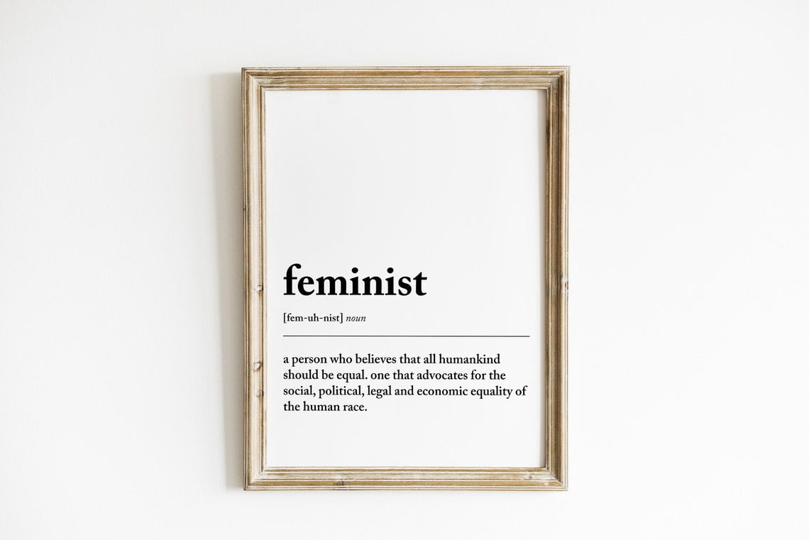 SEPT Feminist Definition Print Feminist Poster Inspirational Wall Art ...