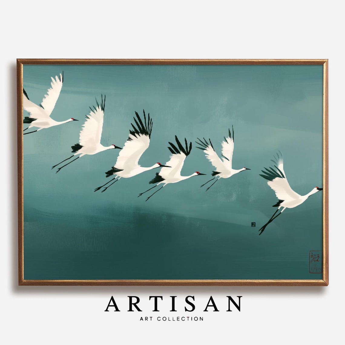 SEPT Flying Bird Prints, Wabi Sabi Wall Art, Japandi Wall Art, Japanese ...