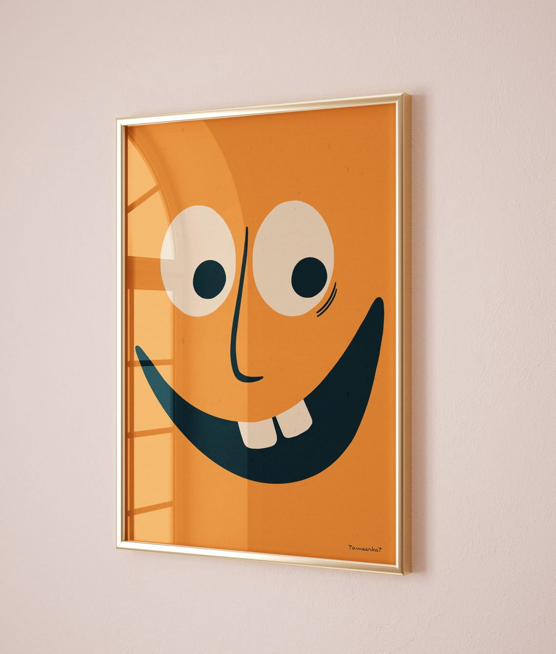 SEPT Funky Face Wall Art Print - Wall Art, Uplifting Inspirational ...