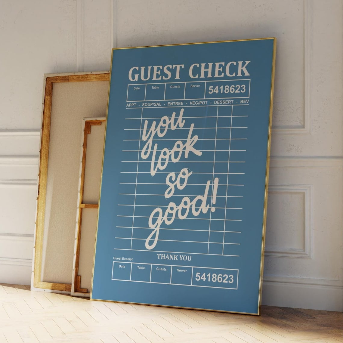 SEPT Guest Check Poster Print, You Look So Good Trendy Wall Art, Aesthetic Print, Aesthetic Room ...