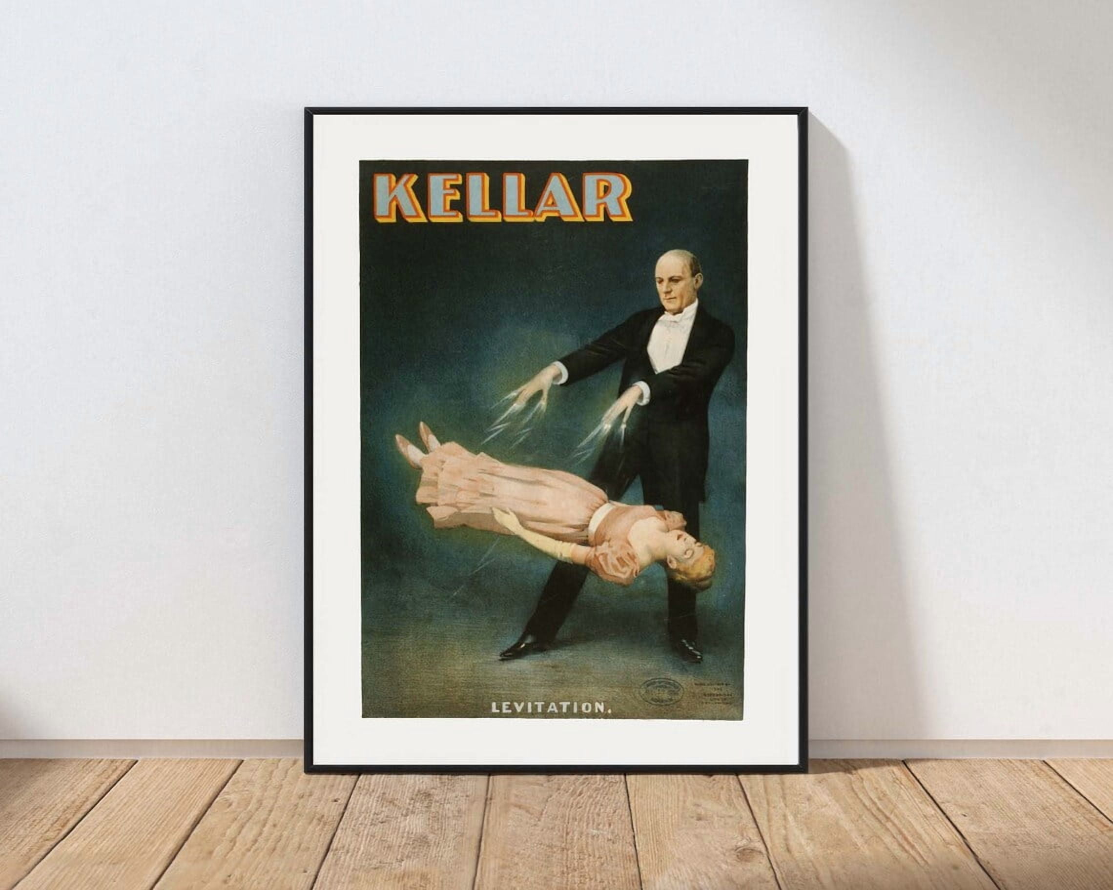 SEPT Harry Kellar Levitation Magician Magic Illusion Retro Poster Wall ...