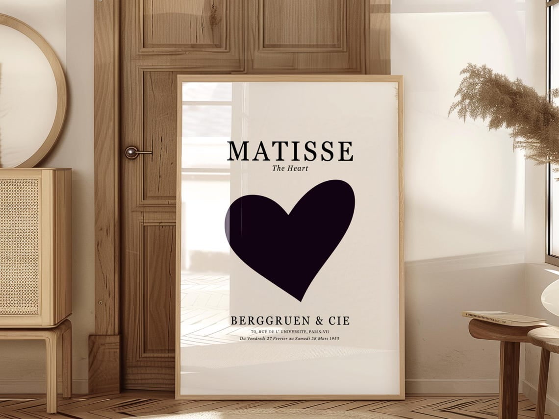SEPT Henri Matisse, Matisse Heart, Art Gifts, Modern Abstract, Mid ...