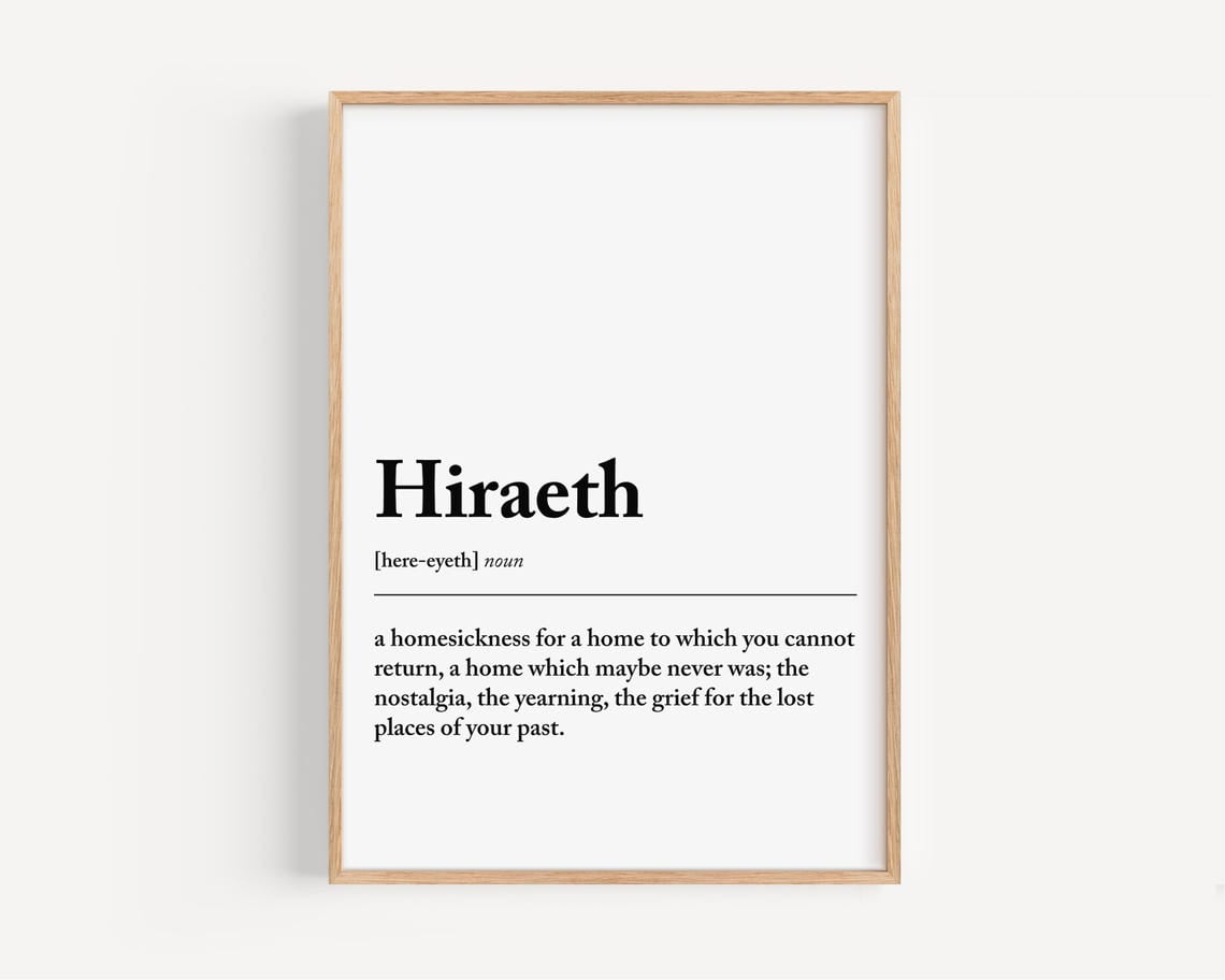 SEPT Hiraeth Definition Digital Print Modern Minimalist Wall Art ...