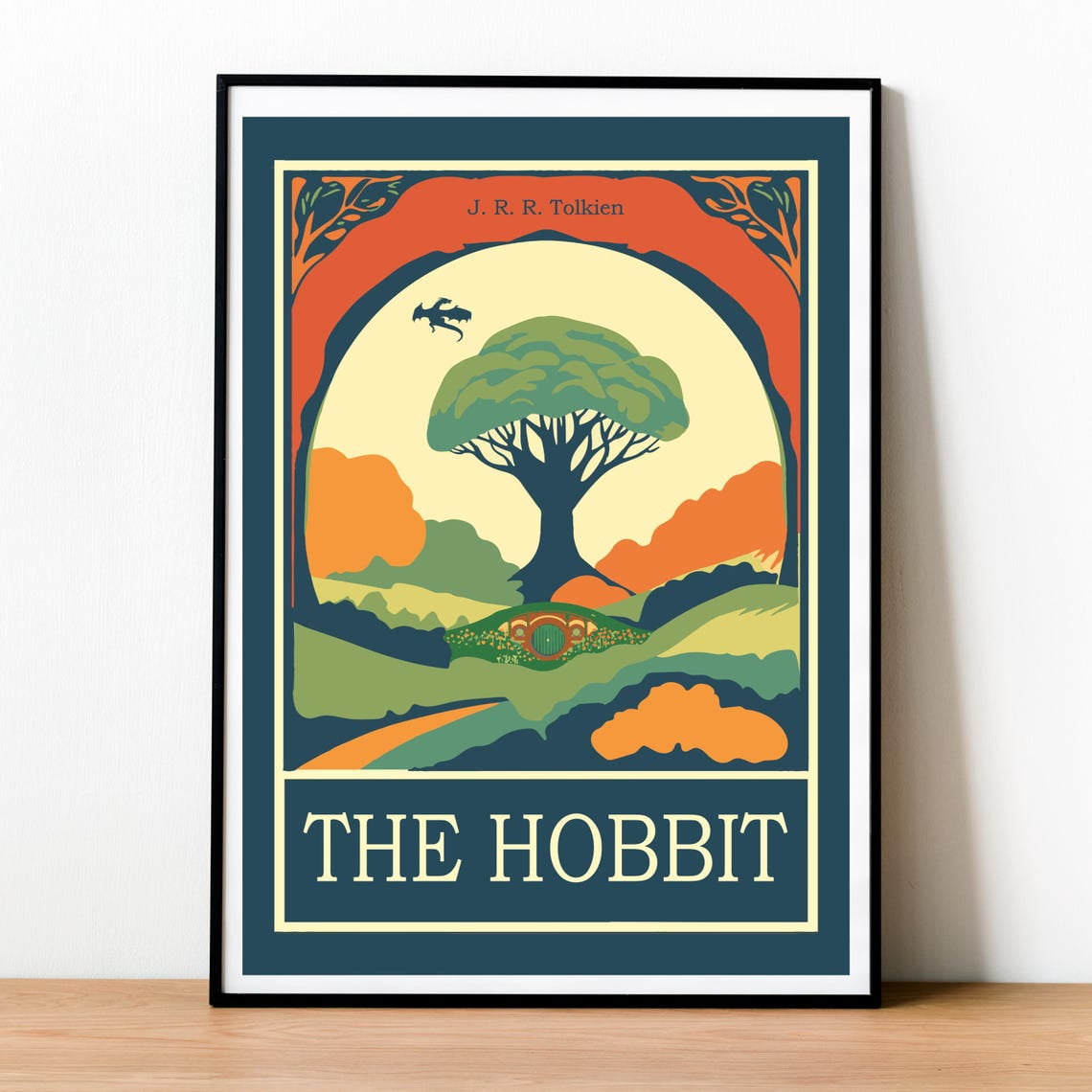 SEPT The Hobbit Poster, Bilbo Baggins Art, Tolkien Poster, Middle-Earth ...