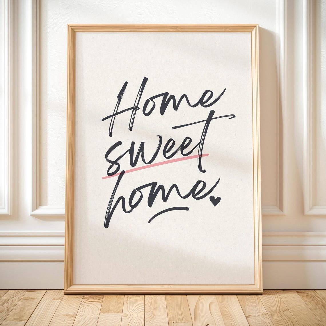 SEPT Home Sweet Home Print Family Home Wall Art Positive Quote Poster ...