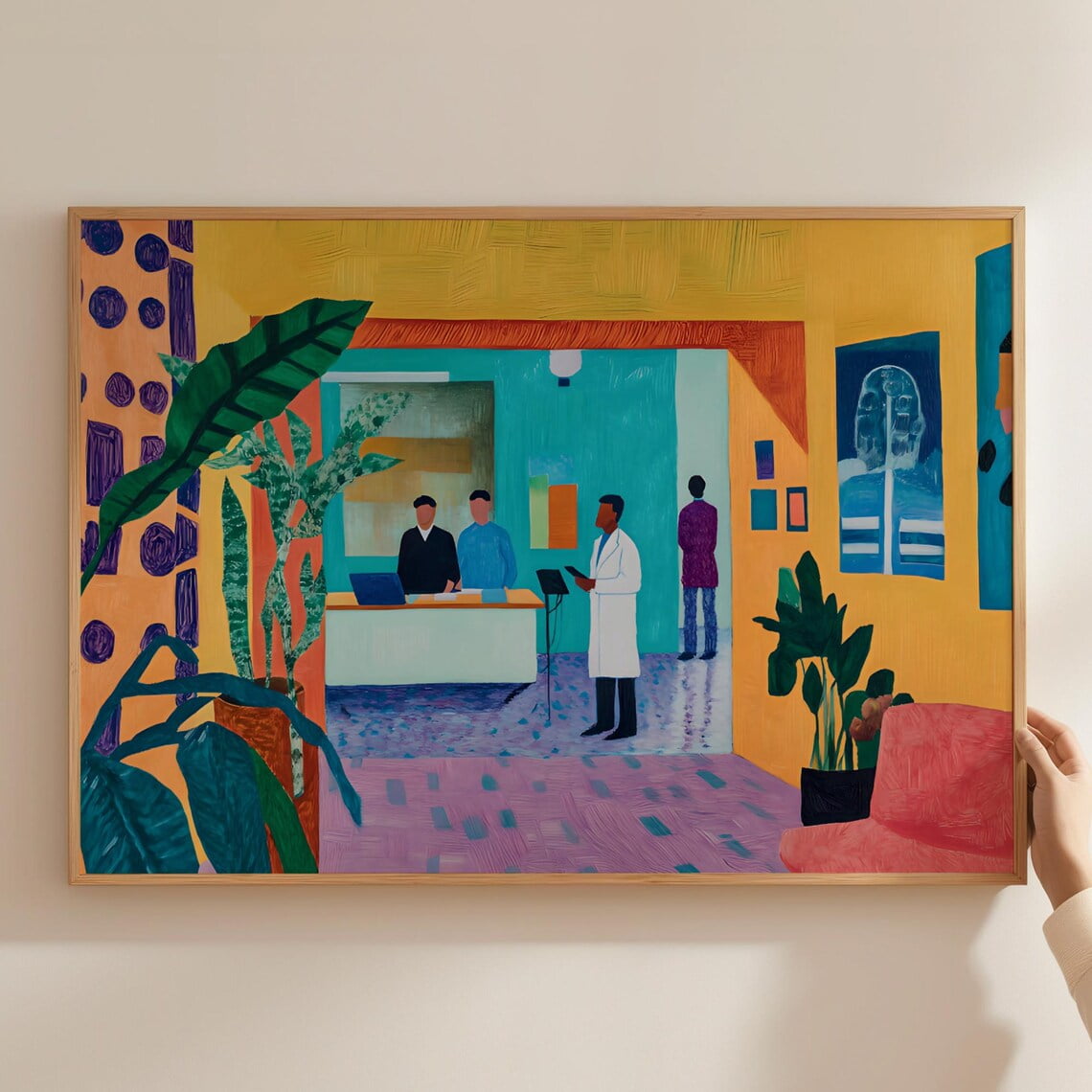 SEPT Hospital Nurse Posters, Doctor Modern Room Office Poster, Medical ...