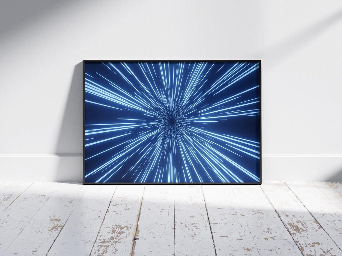 SEPT Hyperspace Hd Virtual Background - Zoom Meeting Backdrop - Sci-Fi ...
