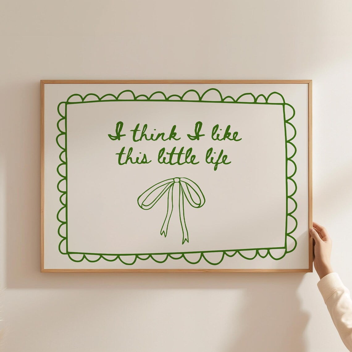 SEPT I Think I Like This Little Life Poster, Positive Quote Art, Trendy ...