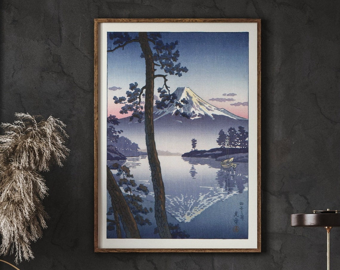SEPT Japan Vintage Poster, Fuji From Tago Bay, Tsuchiya Koitsu, Retro ...