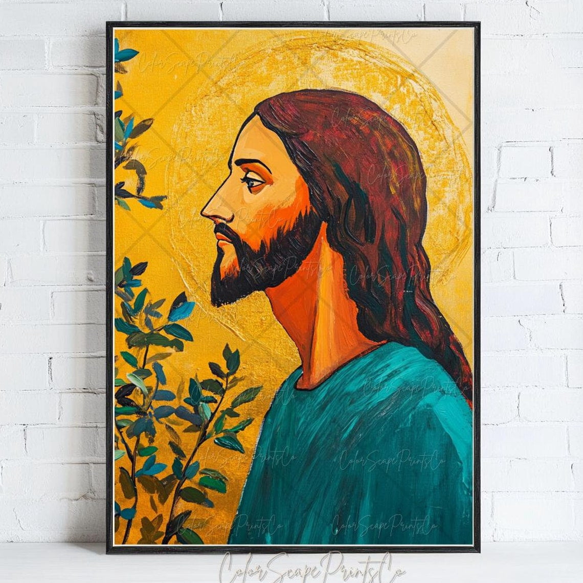 SEPT Jesus Portrait Wall Art Jesus Print Modern Christian Art Catholic ...