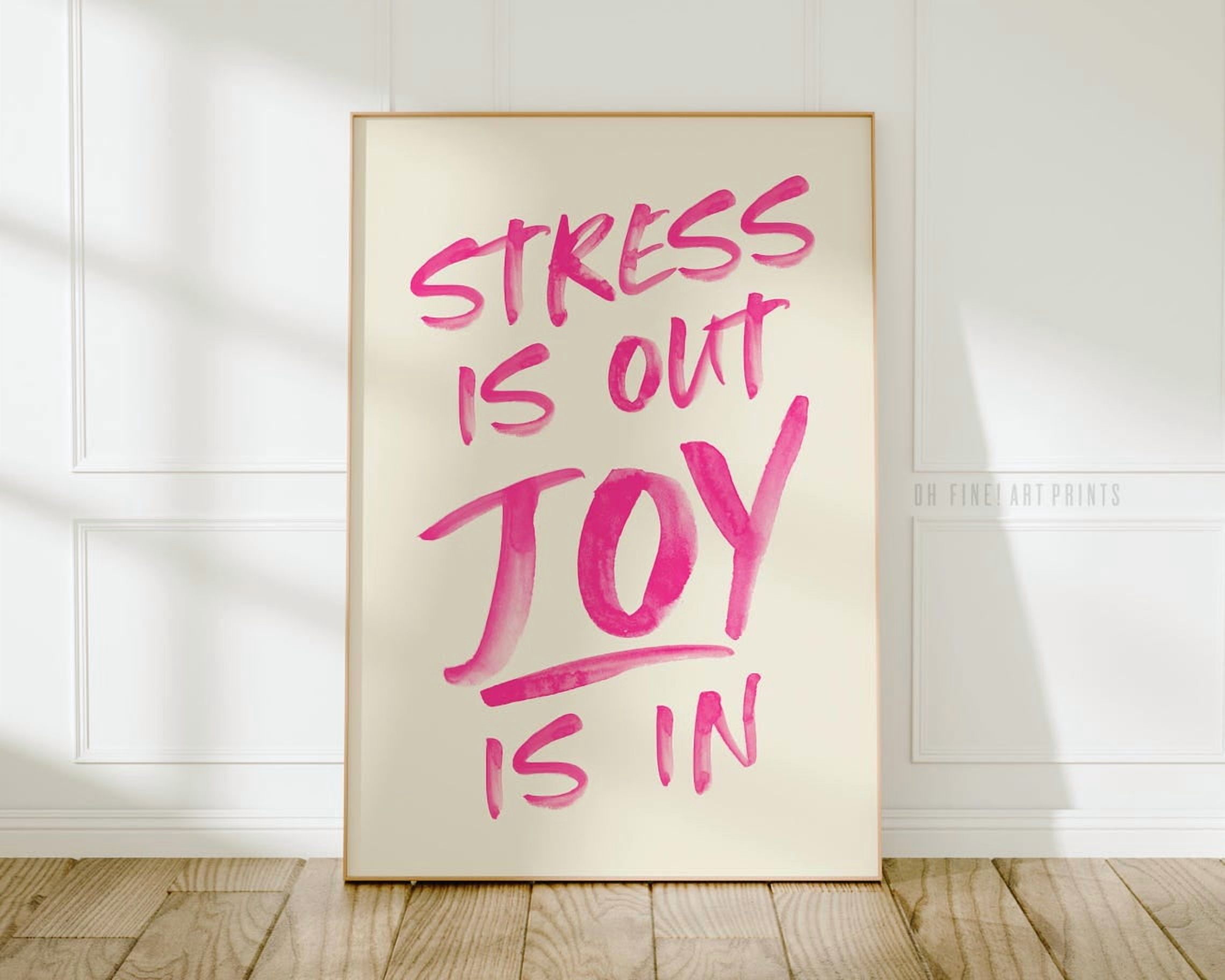 SEPT Joy Is In Art Print, Trendy Maximalist Room Decor, Dopamine ...