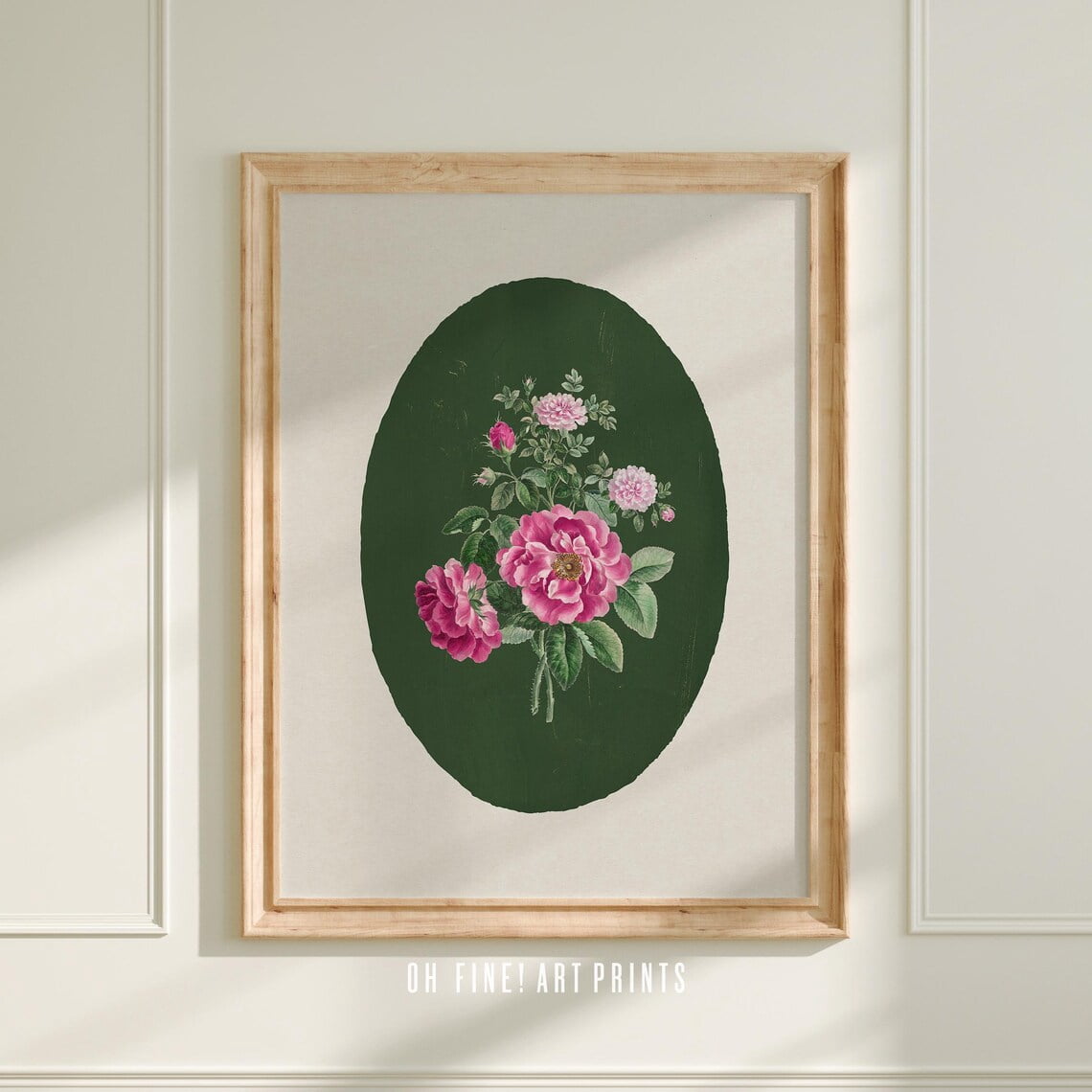 SEPT June Birth Flower Rose Wall Art Print, French Country Cottage ...